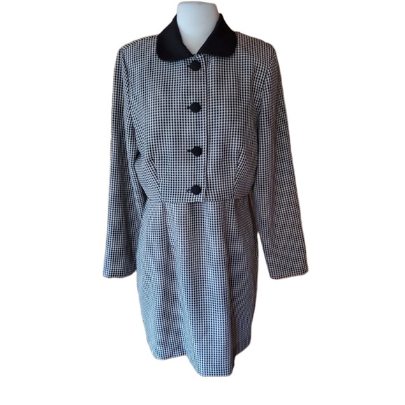 Vintage | Dresses | 98s Lisa Jo Black Light Tan Dress Suit | Poshmark